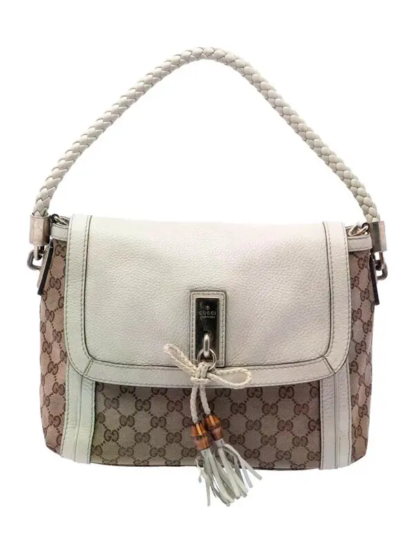 Gucci 2016-2026 Gg Canvas Bella Flap Satchel - Neutrals
