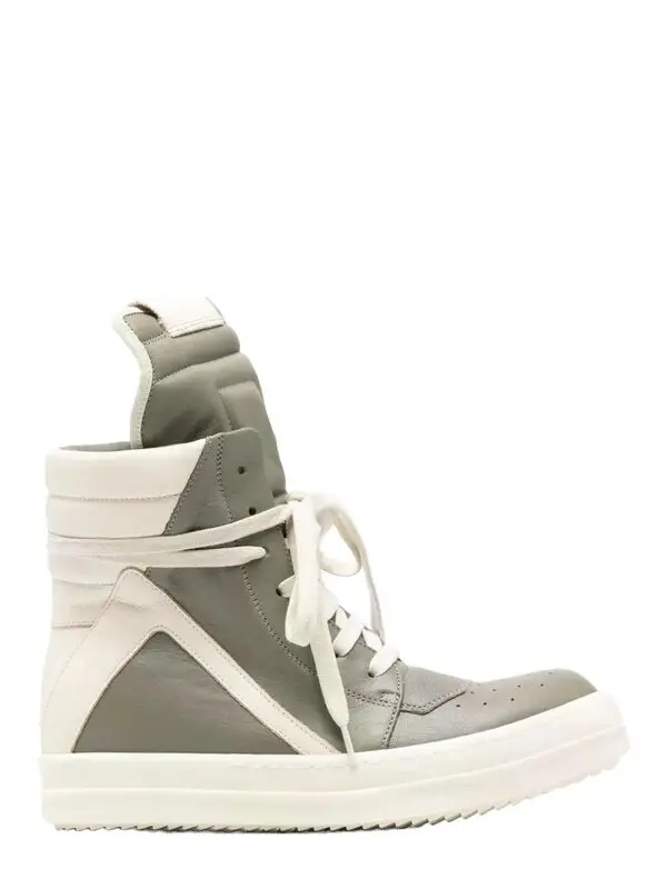 Rick Owens High-top Panelled Sneakers - Grey