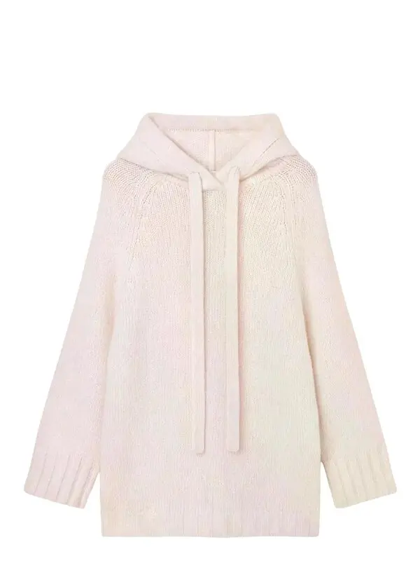 Fedeli Hooded Tie-detailing Sweater - Neutrals