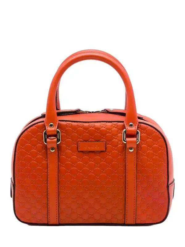 Gucci 2016-2026 Small Microguccissima Bree Satchel - Orange