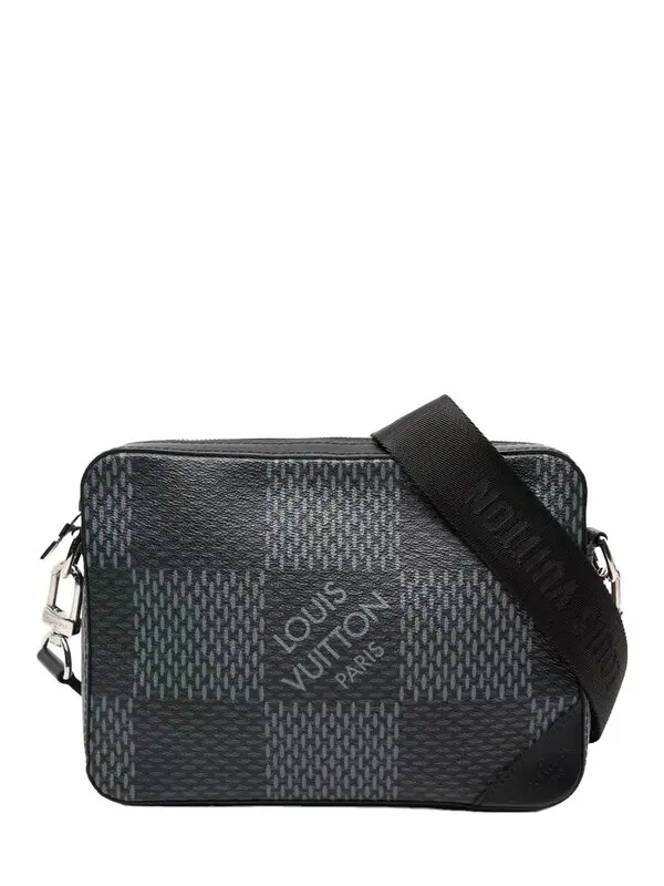 LOUIS VUITTON 2021-2026 Damier Graphite Trio Messenger Crossbody Bag - Black
