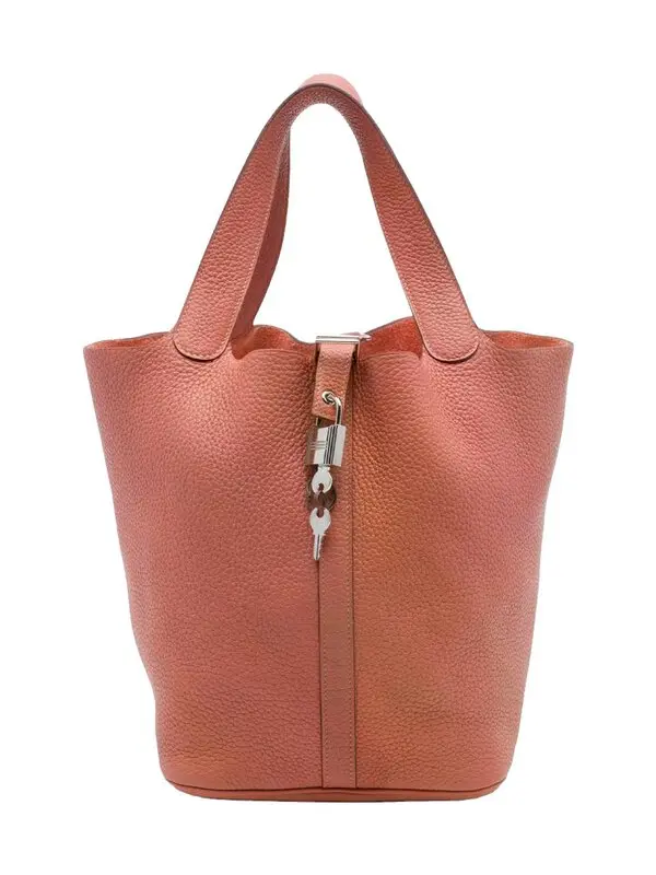 Hermès 2014 Clemence Picotin Lock 26 Handbag - Orange