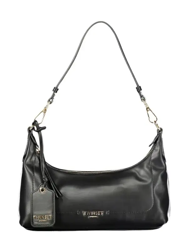 TWINSET Logo-plaque Shoulder Bag - Black