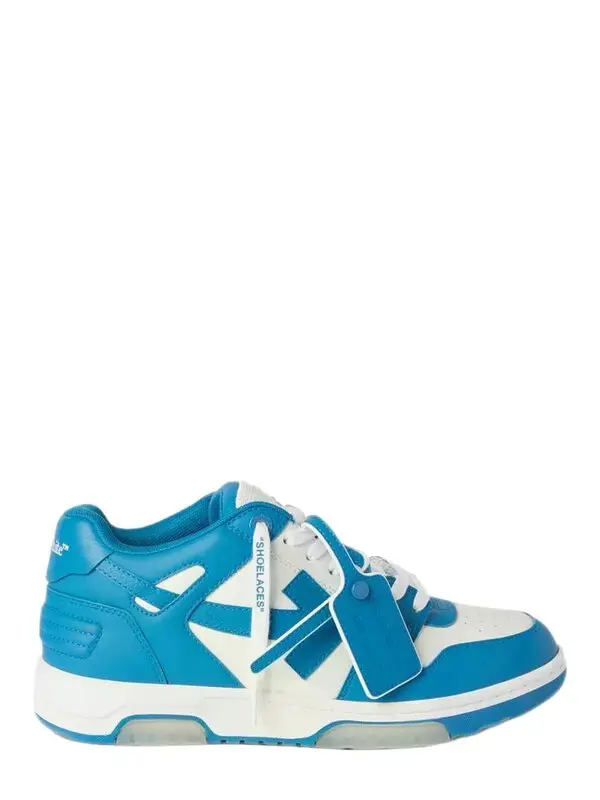 Off-White Out Of Office Panelled Leather Sneakers - Blue