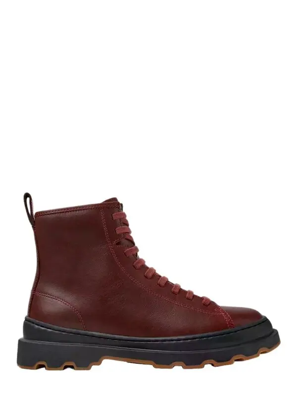 Camper Brutus Lace-up Ankle Boots - Red