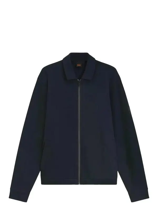 BOSS Zip-up Shirt Jacket - Blue