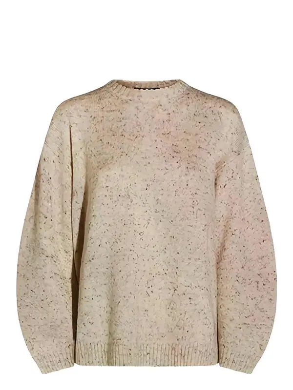 Fabiana Filippi Flecked-knit Crew-neck Sweater - Neutrals