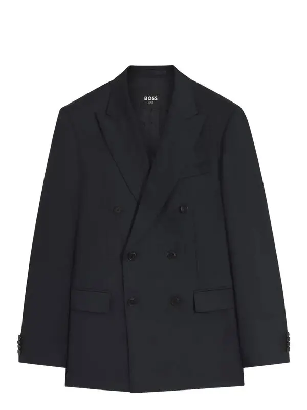 BOSS Double-breasted Blazer - Black