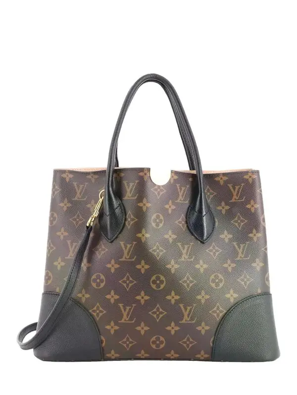 LOUIS VUITTON Flandrin Monogram Canvas And Leather Tote Bag - Black