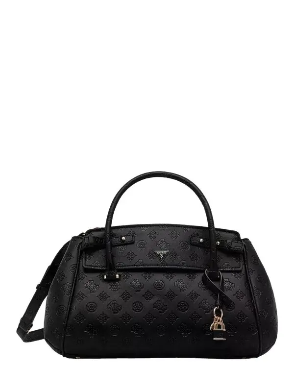 Guess Logo-embossed Tote Bag - Black