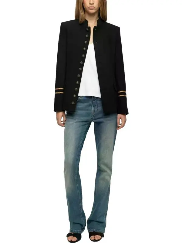 Zadig&Voltaire Vallo Military-style Buttoned Blazer - Black