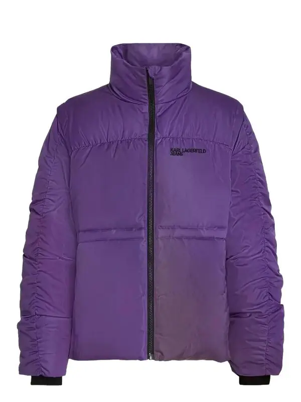 Karl Lagerfeld Puffer Jacket - Purple