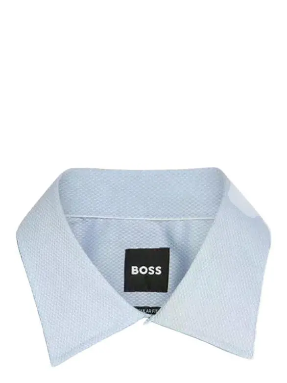 BOSS Micro-patterned Shirt - Blue