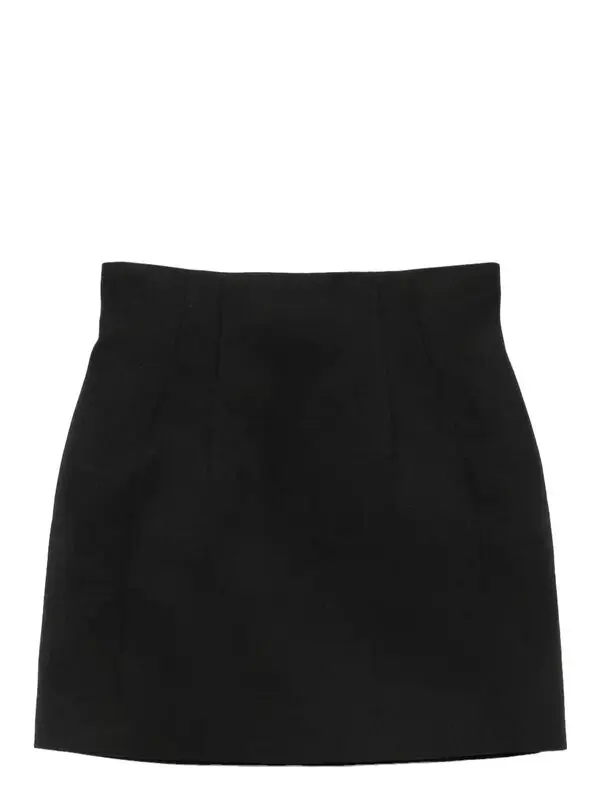 MUGLER High-waisted Mini Skirt - Black