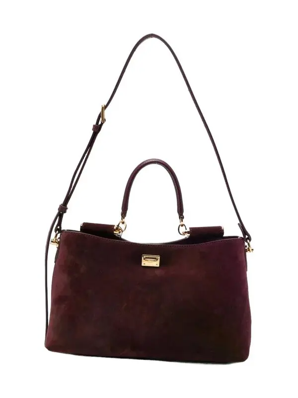 Dolce & Gabbana Sicily Logo-plaque Tote Bag - Red