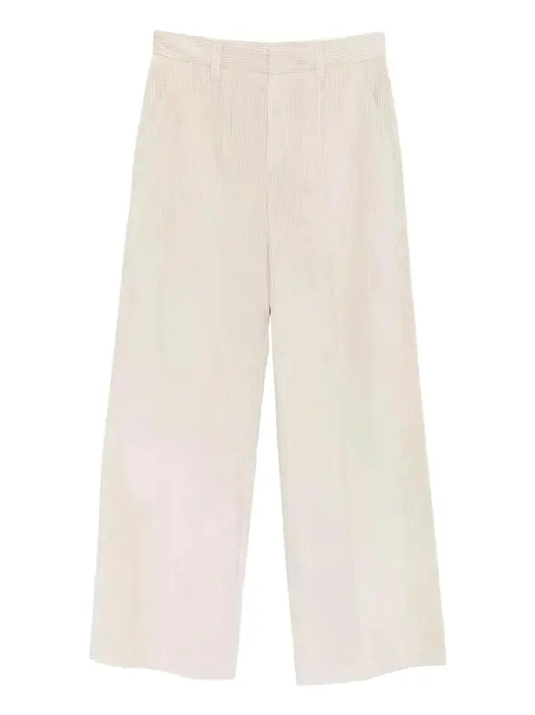 Brunello Cucinelli Wide-leg Corduroy Trousers - Neutrals