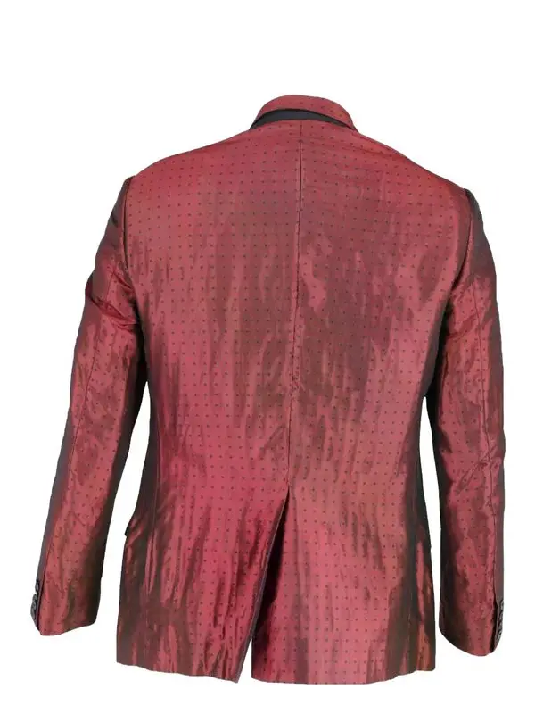 Dolce & Gabbana Polka-dot Velvet-trimmed Jacket - Red