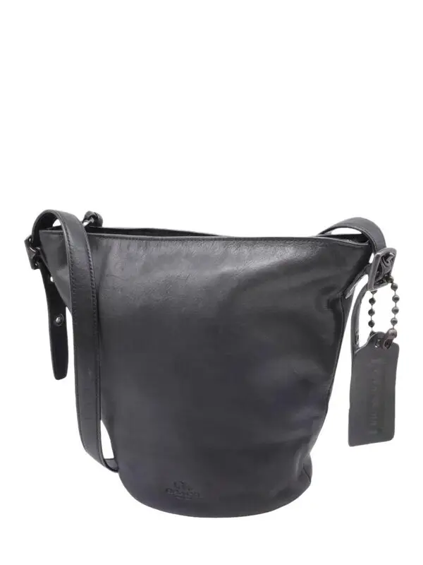 COACH VINTAGE Bleecker Sport Mini Leather Duffle Bag - Black