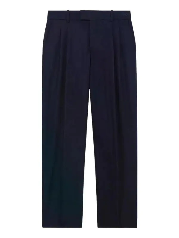 Drole De Monsieur Pleated Trousers - Blue