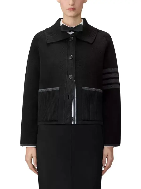 Thom Browne Patch-pocket Jacket - Black