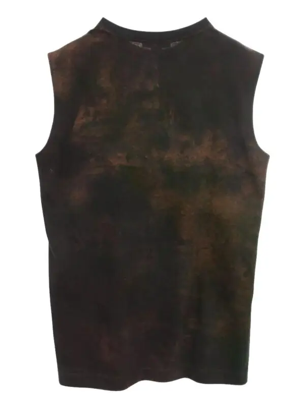 LOUIS VUITTON 2010s -print Tank Top - Black