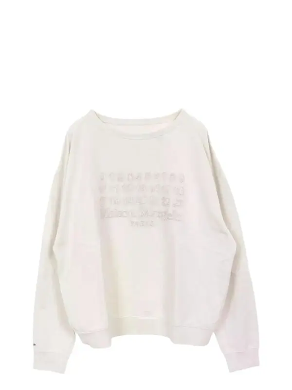 MAISON MARGIELA 2000s Logo-embroidered Sweatshirt - Grey