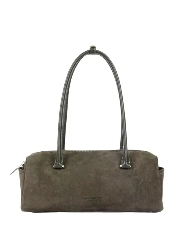 LANCASTER Suede-finish Shoulder Bag - Green