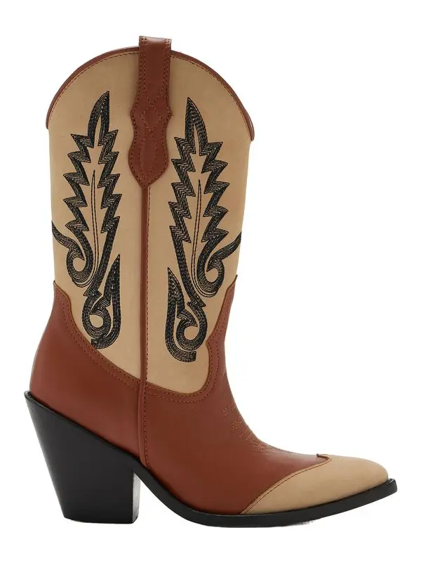 Johanna Ortiz Alma Latina Leather Boots - White