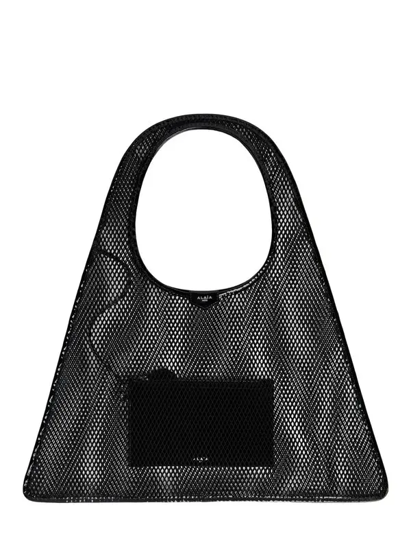 Alaïa Hobo Patent Leather Tote Bag - Black