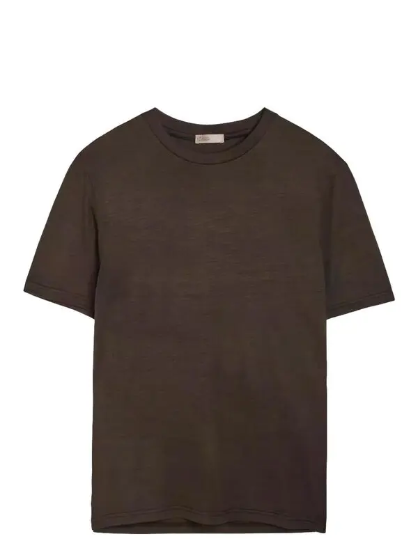 Herno Short-sleeve Crew-neck T-shirt - Brown