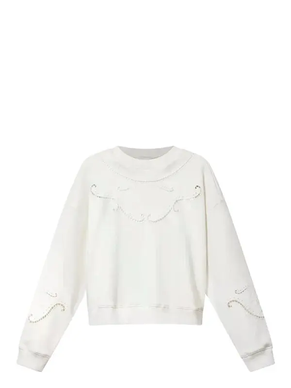 MARANT ETOILE Vella Embroidered Sweater - Neutrals