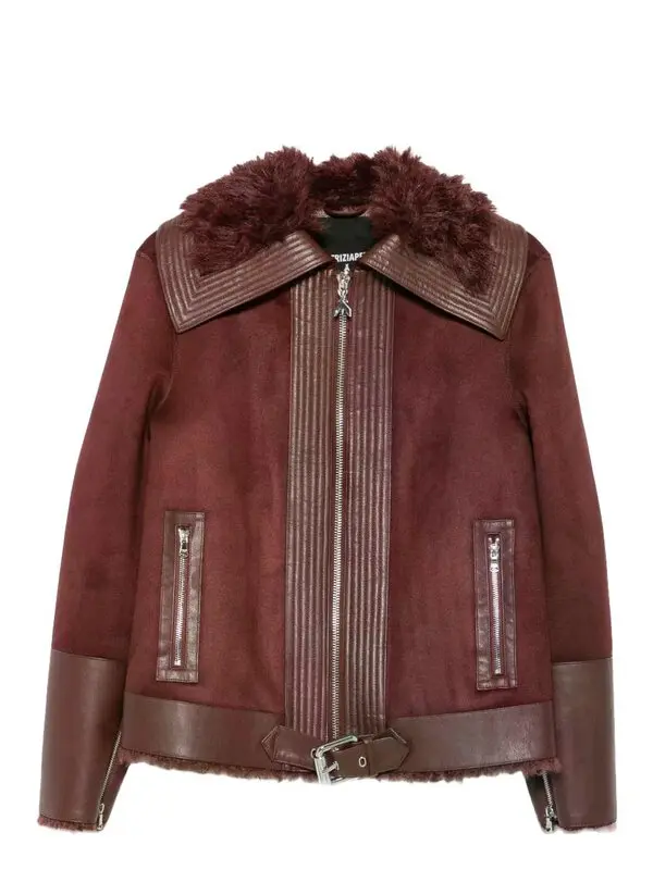 Patrizia Pepe Faux-fur Jacket - Brown