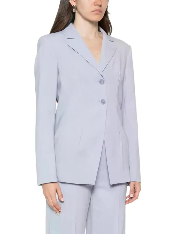Patrizia Pepe Notched-lapel Blazer - Blue