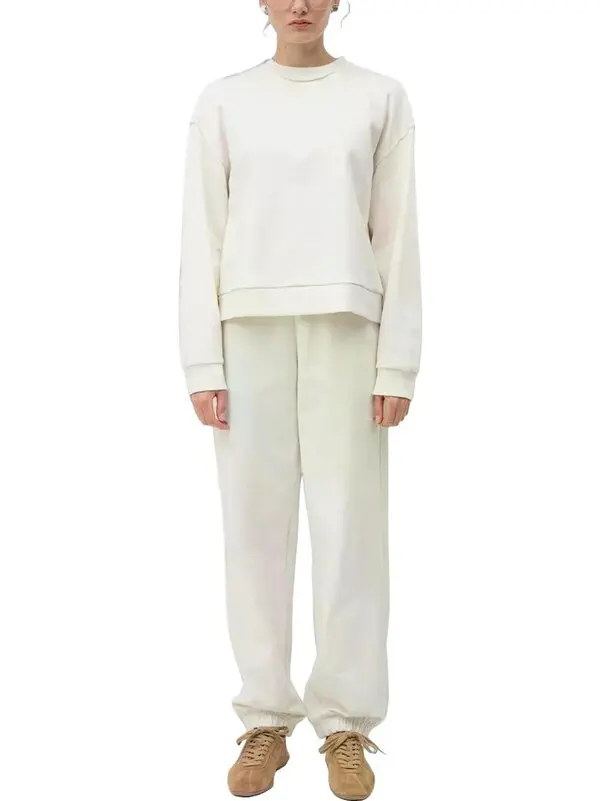 Hugo Raw-edge Crew-neck Sweater - Neutrals