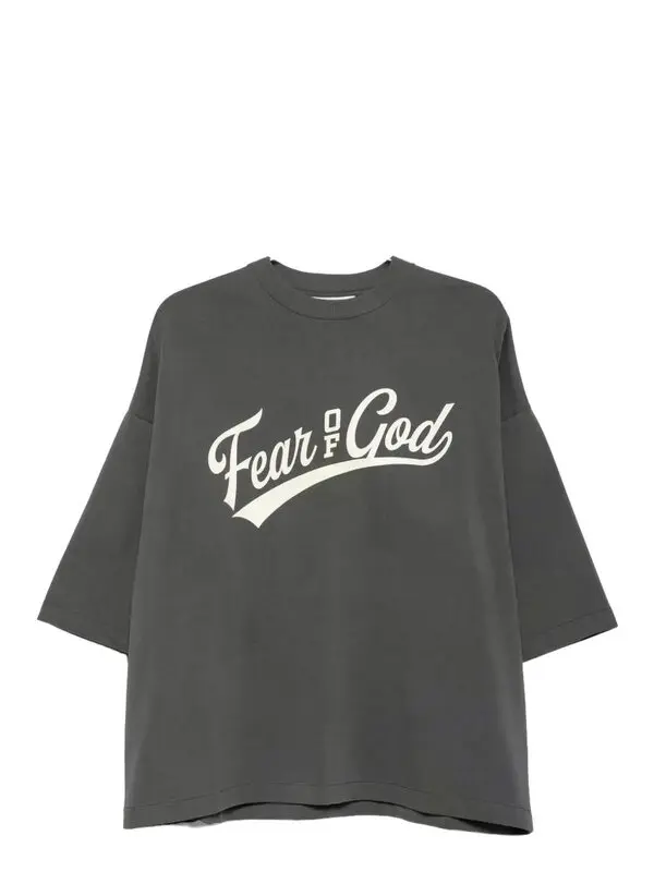 Fear Of God Merch Tee Logo-print T-shirt - Grey