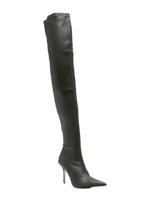 Patrizia Pepe Stretch-nappa Over-the-knee Boots - Black
