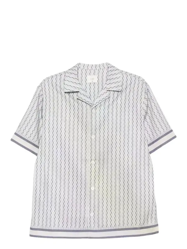 CHE Galliano Border-print Shirt - White