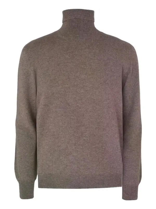 Agnona Turtle-neck Sweater - Brown