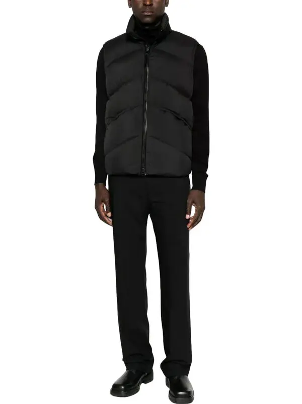 TOM FORD Quilted Leather-trim Gilet - Black