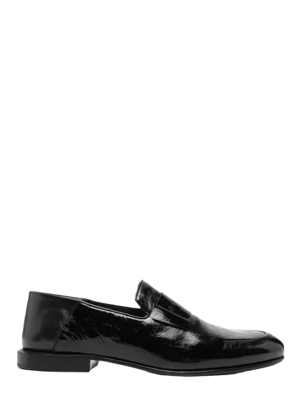 Givenchy Logo-plaque Leather Loafers - Black