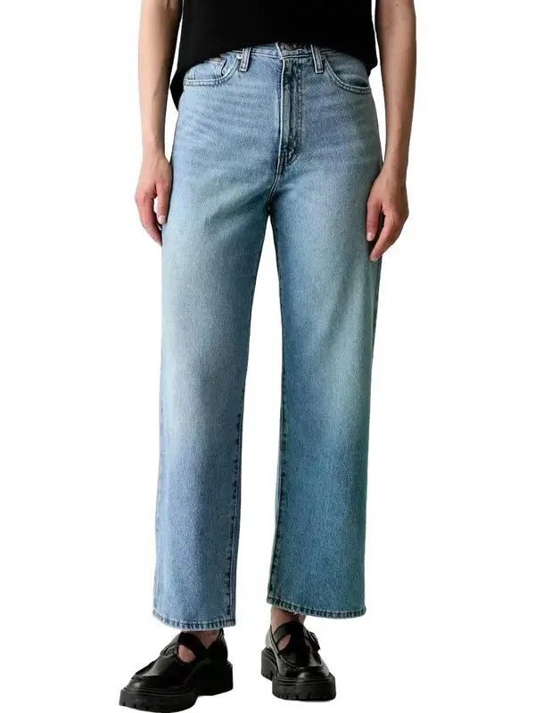 LEVI'S Logo-patch Straight-leg Jeans - Blue