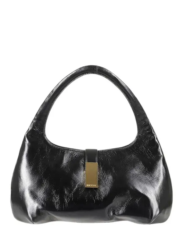 MOULIEBRE Logo Plaque Shoulder Bag - Black
