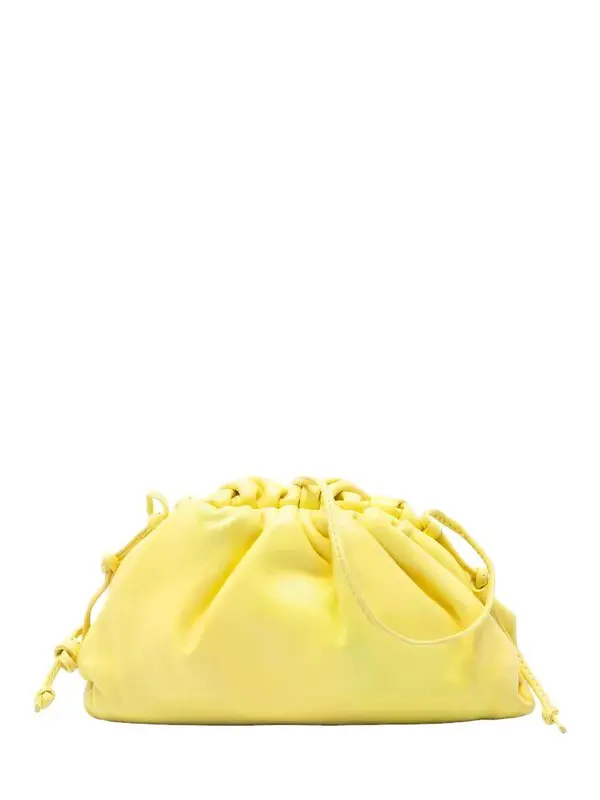 Bottega Veneta 2012-2026 Lambskin The Mini Pouch Crossbody Bag - Yellow