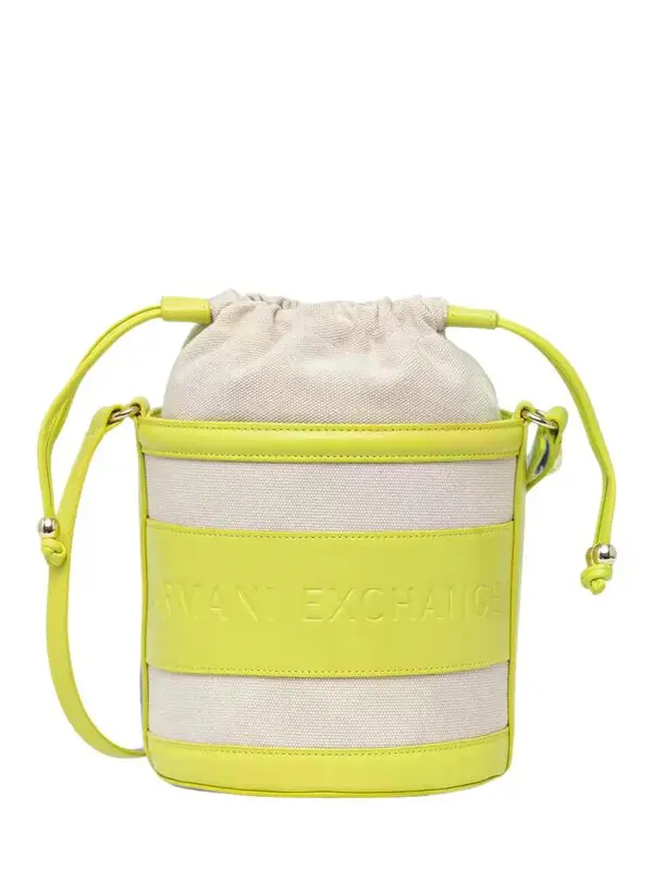 Armani Exchange Marisol Logo-debossed Bucket Bag - Yellow