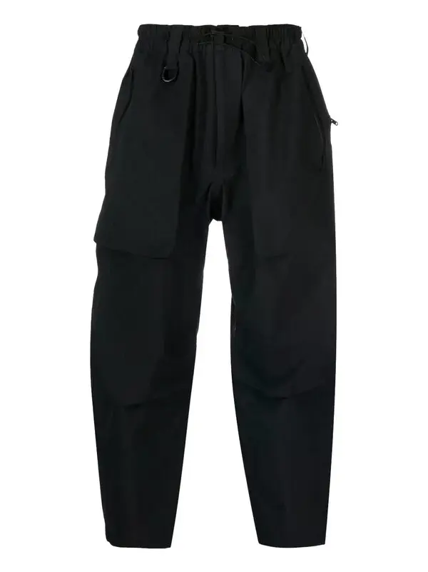 Y3 Graphic Hard Shell Straight Trousers - Black