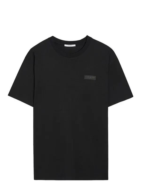 Givenchy Logo-appliquéd Cotton T-shirt - Black