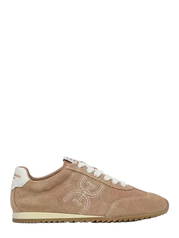 Sam Edelman Isella Logo-embroidered Lace-up Sneakers - Neutrals