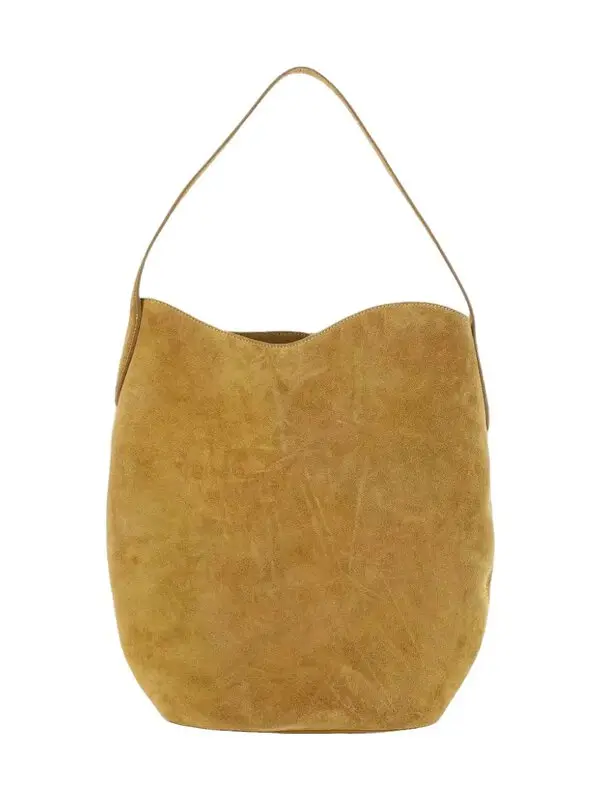 LIFFNER Large Leather Bucket Bag - Neutrals