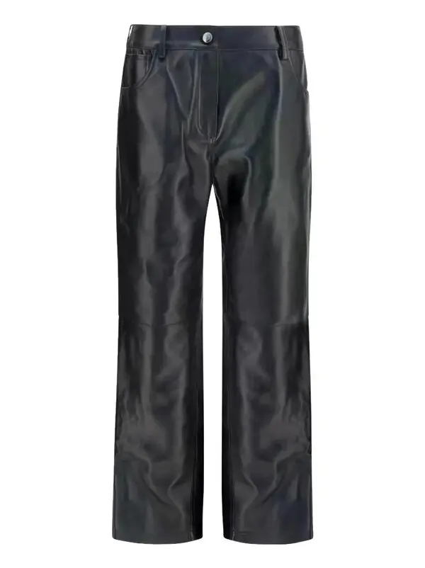 Magda Butrym Straight-leg Leather Trousers - Black