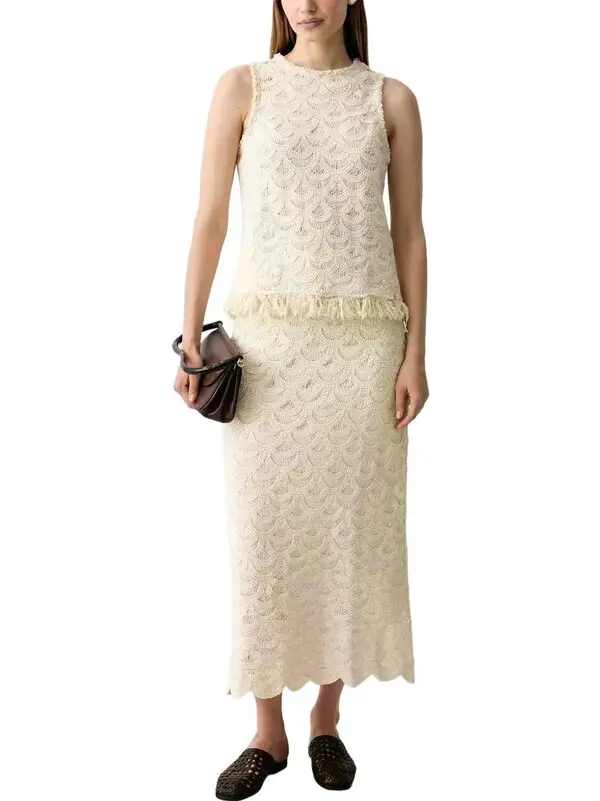 PEDRO DEL HIERRO Sleeveless Blouse - Neutrals